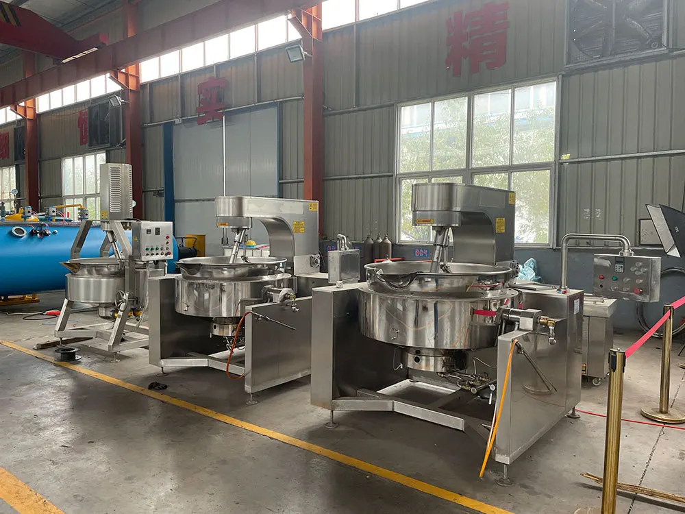 500L Automatic Planetary Stirring Wok for Stir-frying Beef Sauce and ...