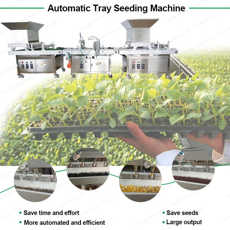 Auto Tray Seeding/Sowing Machine Seeder Tray Vegetable Seeder Machine ...