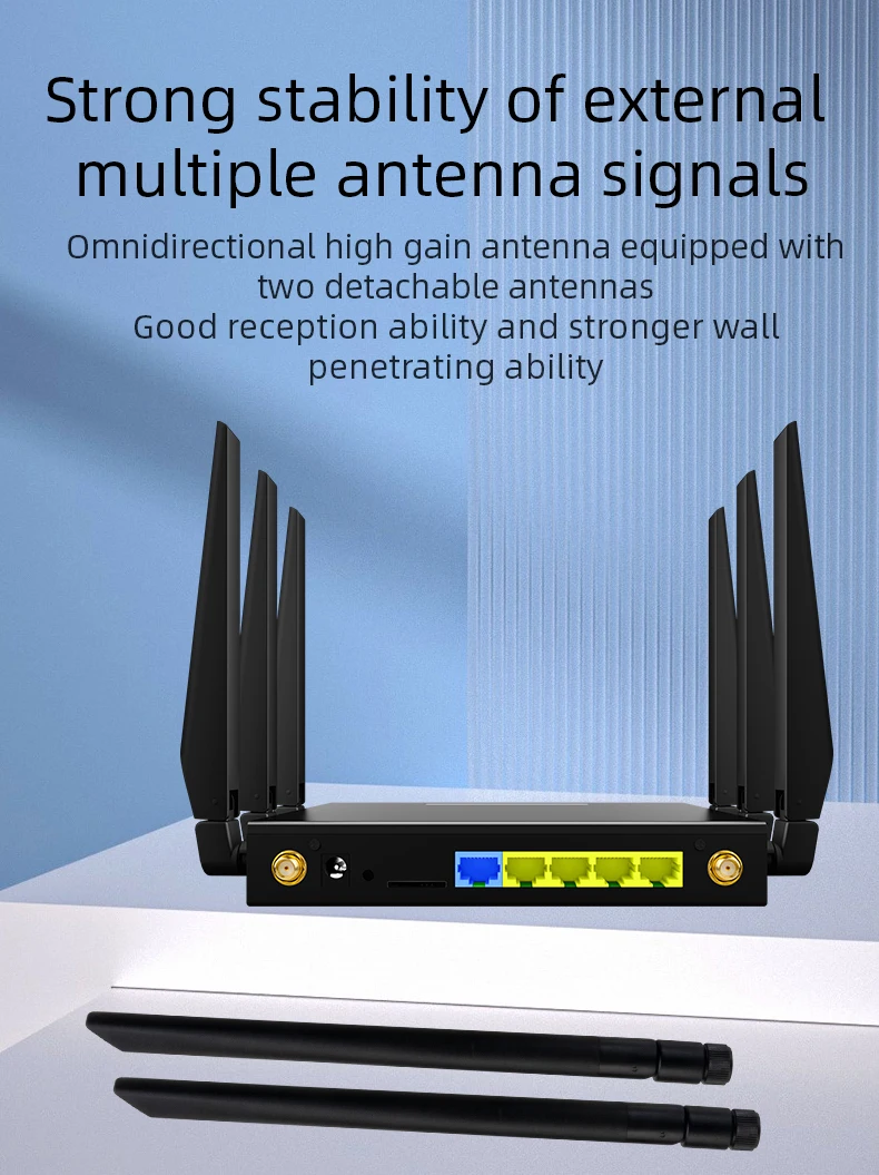 5G CPE Router Wifi6 - High Speed 8 Antenna 3000mbps Router