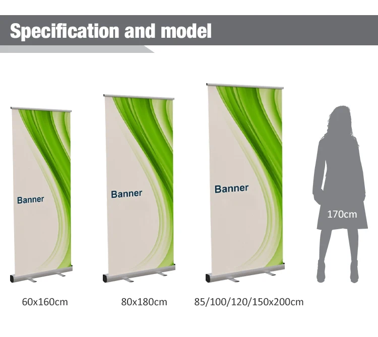 Portable Custom A3 A4 Size Aluminum Alloy Advertising Display Roll Up ...
