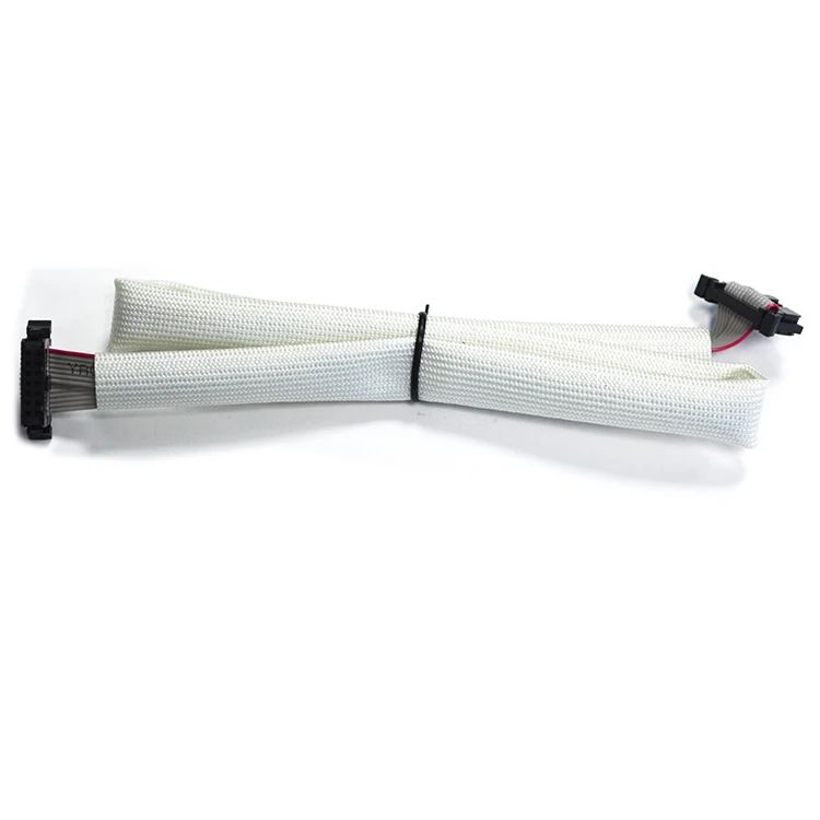 Customized Idc Cable 2.54mm Pitch 14pin Connector 1.27mm Flat Ribbon ...