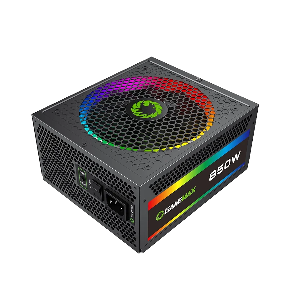 GAMEMAX RGB-850 PSU - 850W 80+gold Power Supply for Pcs