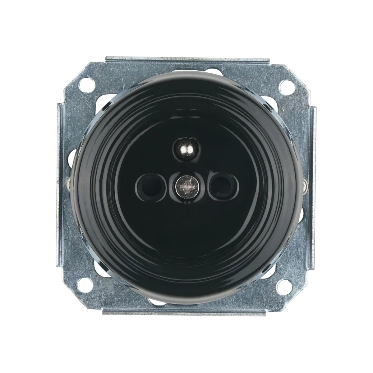 Porcelain French Style Wall Socket - 2P+E for Czech Republic