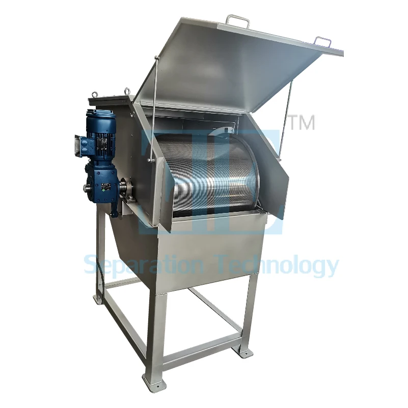 Stainless Steel Rotary Drum Screen Remove Tss In Wastewater External ...