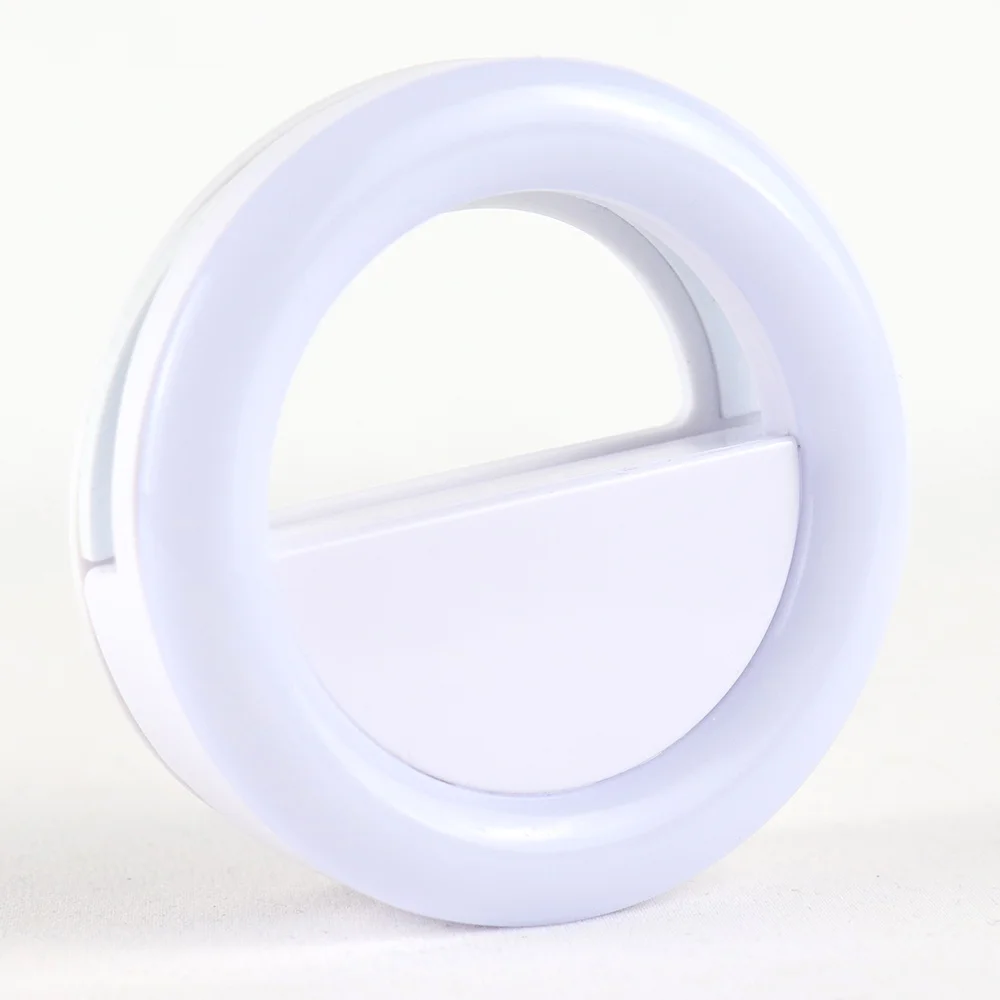 Portable Mini Clip On Rechargeable Rgb Led Selfie Ring Light For Mobile ...