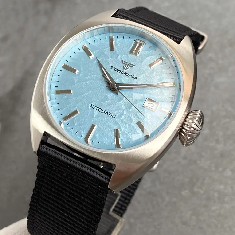 Tandorio 39mm Pilot Mechanical Men Watch with NH35 Movement