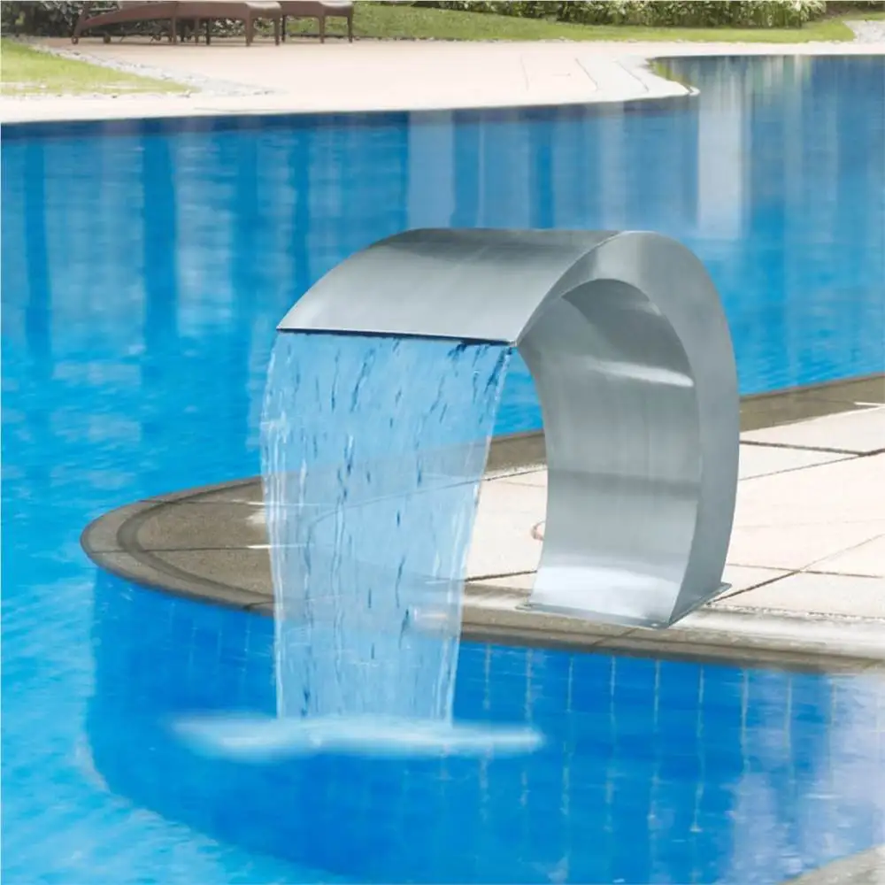 Stainless Steel Pool Water Fountain Pool Massage Spa & Waterfall pool ...