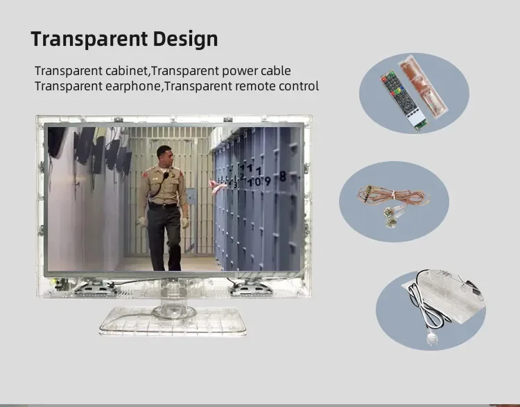 Vitek Transparent Prison 18.5 15 Inch Clear LED TV