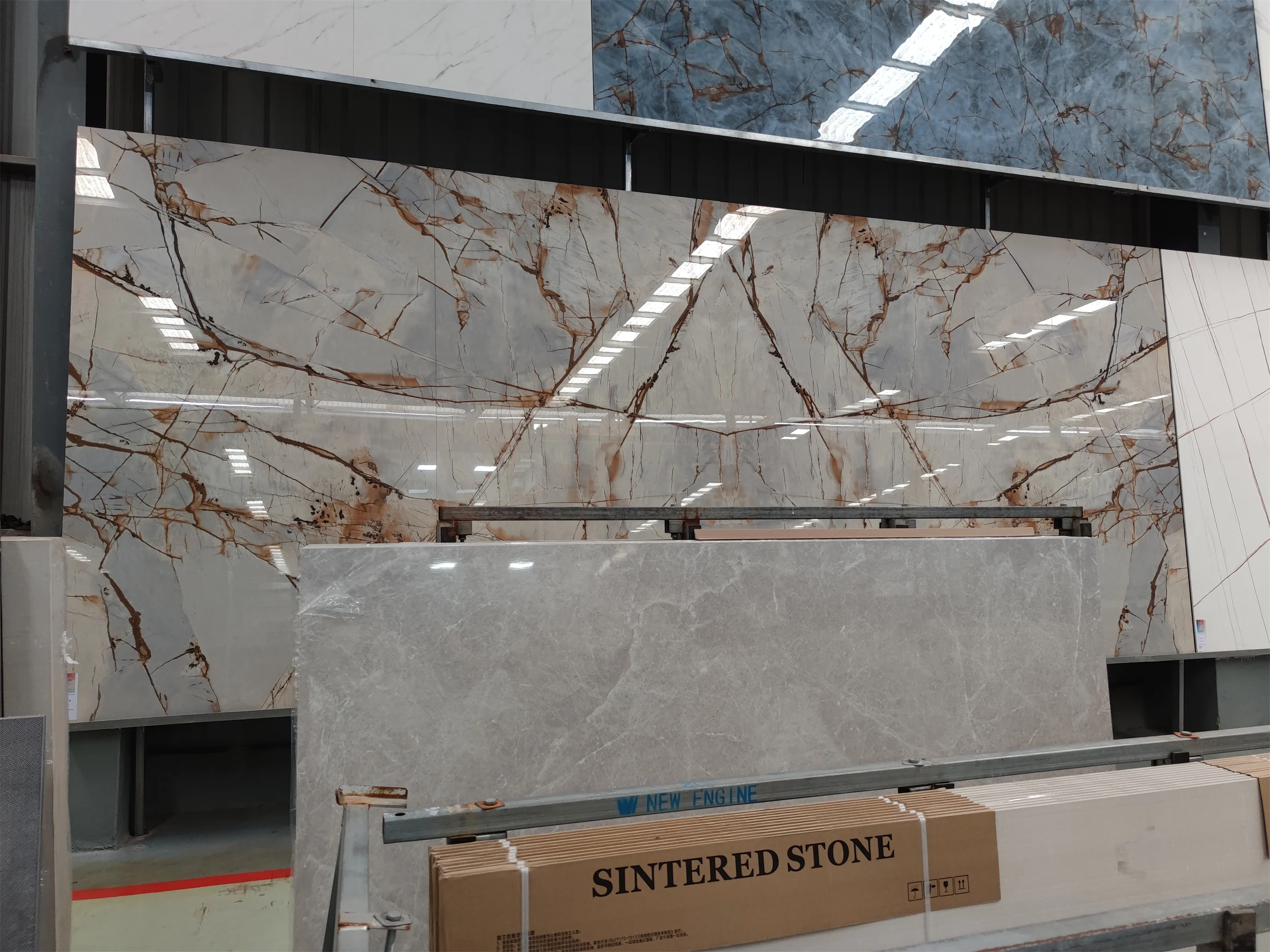 Colors Polished Marble Vein 1200*2400*6 Sintered Stone Slabs