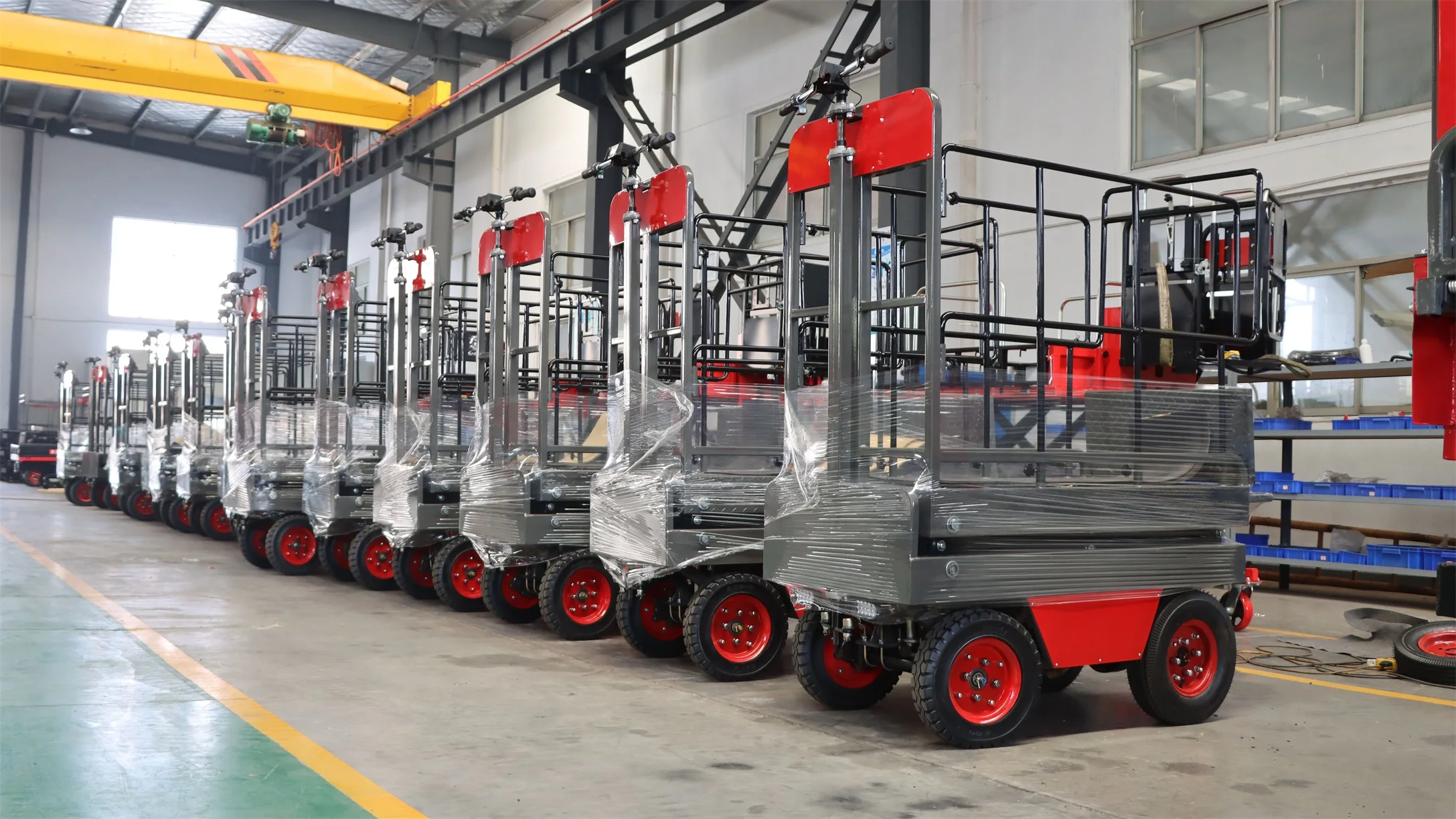 Mini Electric Hydraulic Lift Trolley for Greenhouse - 200KG