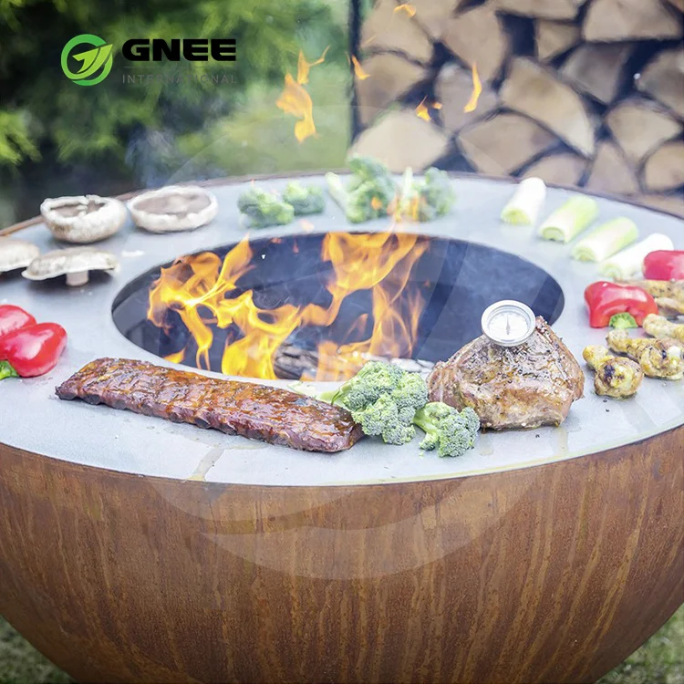 Corten Steel Fire Pit Brasero Bbq For Cooking - Buy Barbecue Bbq Grills ...