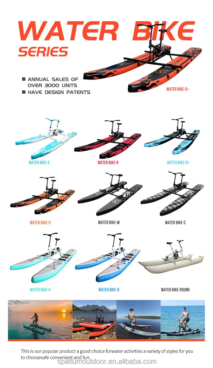 Spatium 2024 New Arrival Inflatable Hydrofoil Bike Water Bike Boat Sea ...