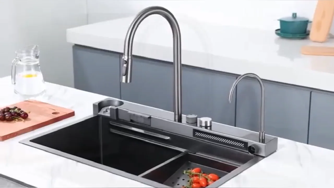 Modern Popular Large Single Slot Multifunction Sink Anti-scratch Led ...