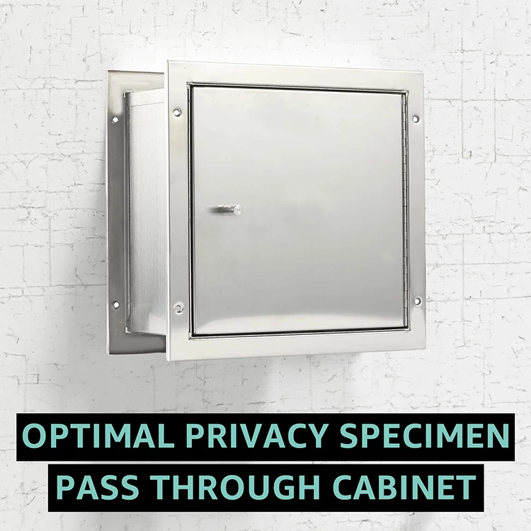 Stainless Steel Specimen Pass Thru Cabinet Storage Cabinet with Double ...