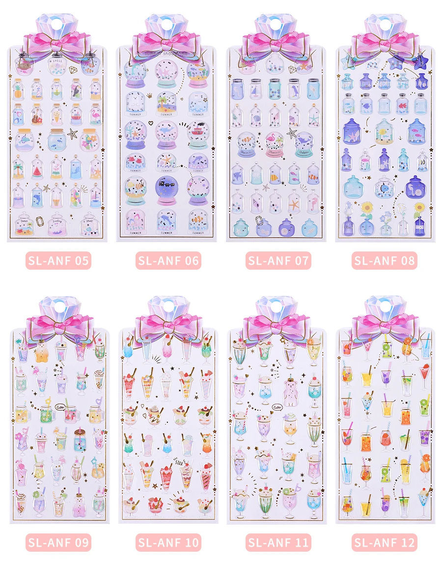 Quicksand Yoyo Handbook Stickers - Fun Cartoon Decoratives