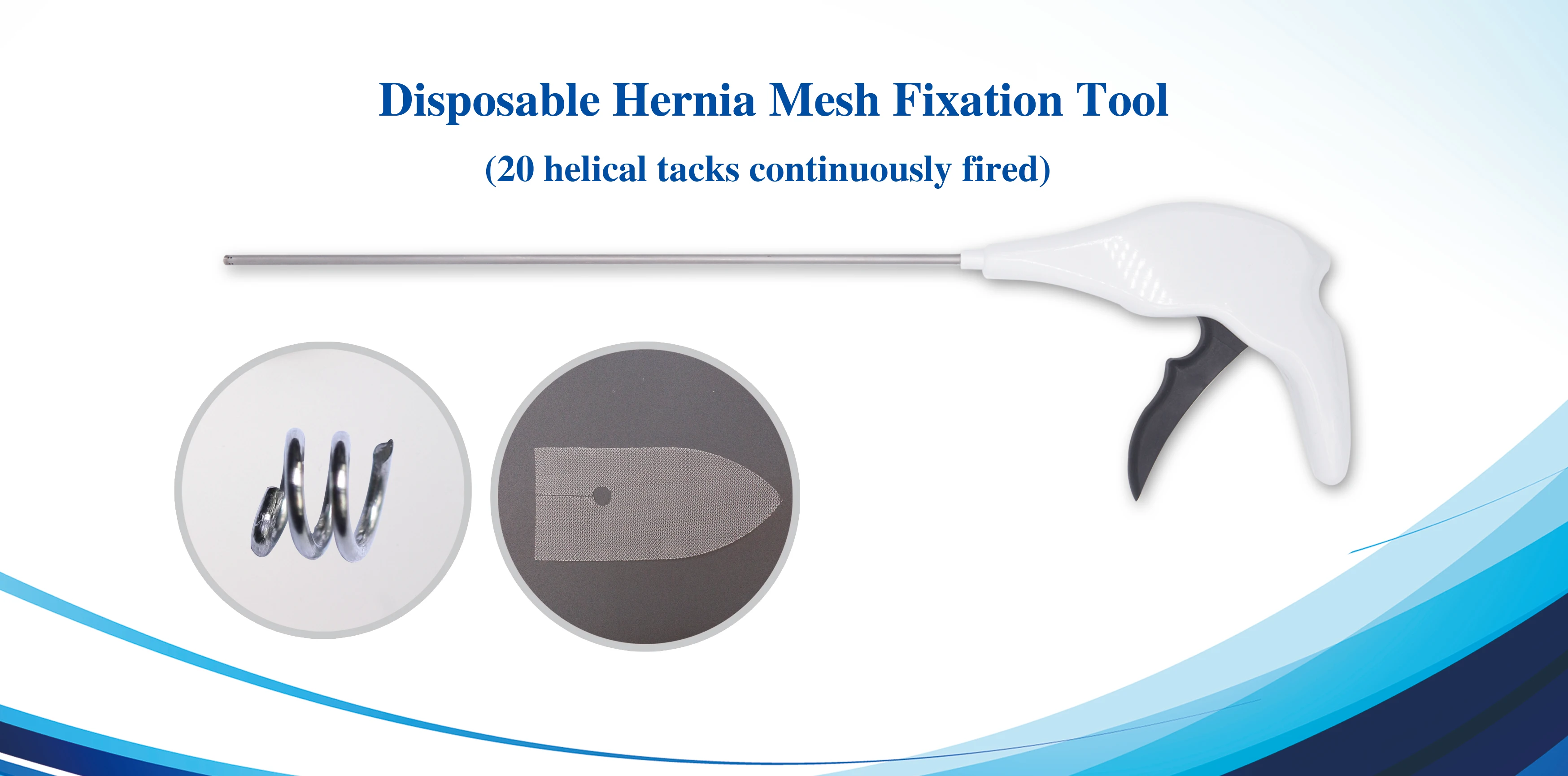 Single Use Hernia Stapler Mesh Hernia Patch Stapler Surgical Mesh Tacker - Buy Hernia Stapler ...