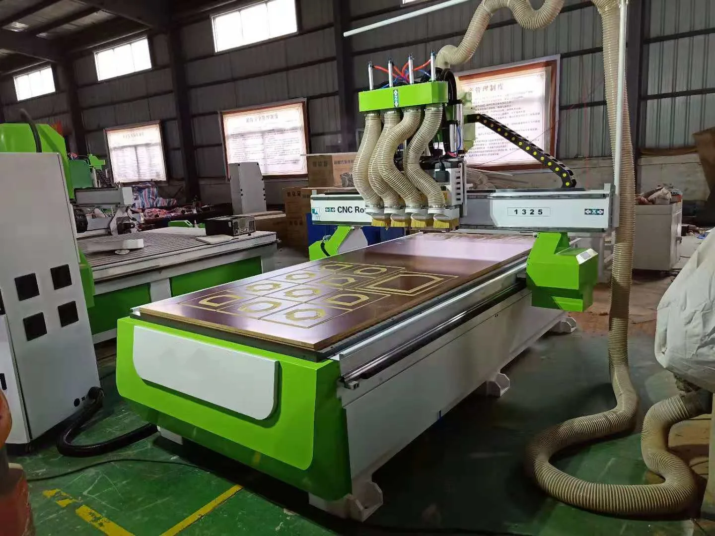 Multi Heads Four Spindle Woodworking Cnc Router Machine Kitchen Cabinet ...