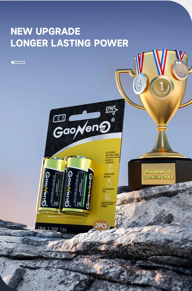 Gaonengmax C Piles 1.5v Lr14 Alkaline Pilas Dry Battery La Pile C Am2 ...
