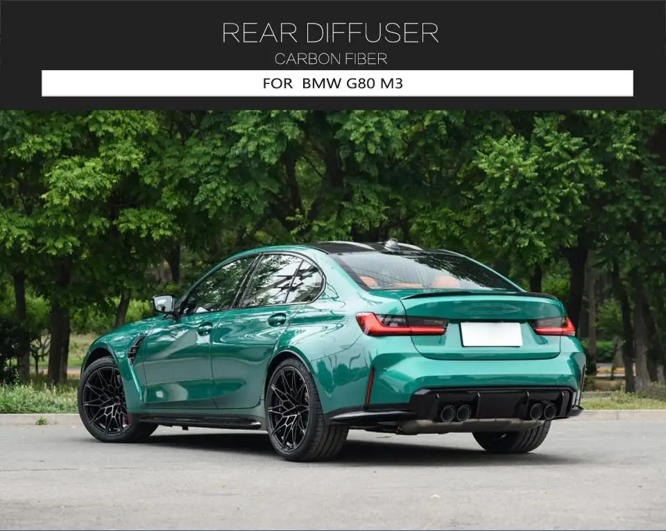 Carbon Fiber Rear Diffuser For Bmw G80 M3 2021-2022 - Buy Rear Bumper ...