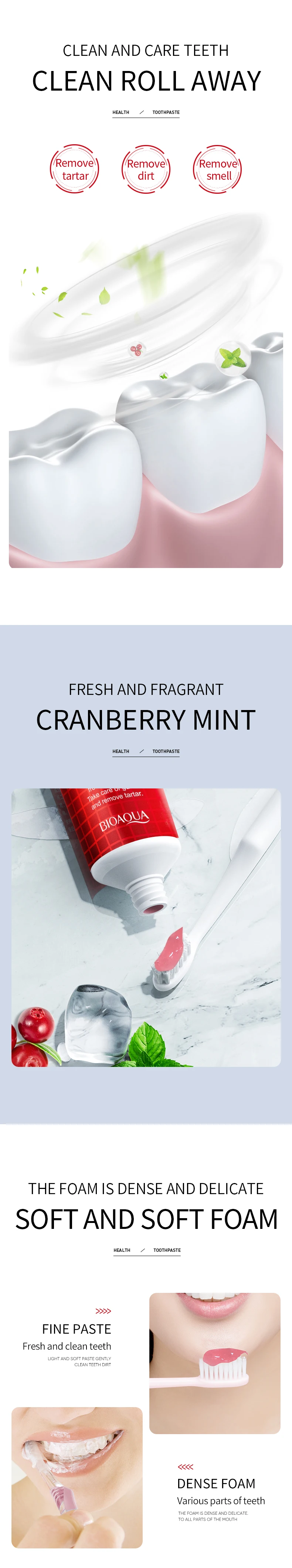 Bioaqua Cranberry Teeth Signal Whitening Toothpaste - Buy Signal ...