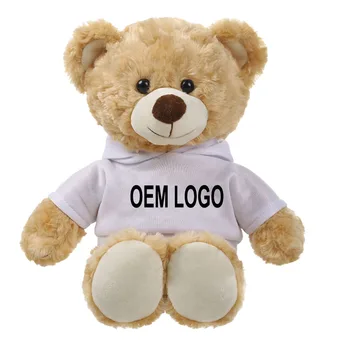 Wholesale Personalized Teddy Bears With Hoodie Custom Logo Text Oem ...