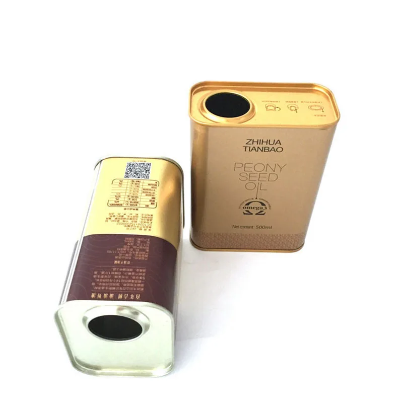 Wholesale 100ml 175ml 500ml Food Grade Olive Oil Tin Cans Cooking Oil ...