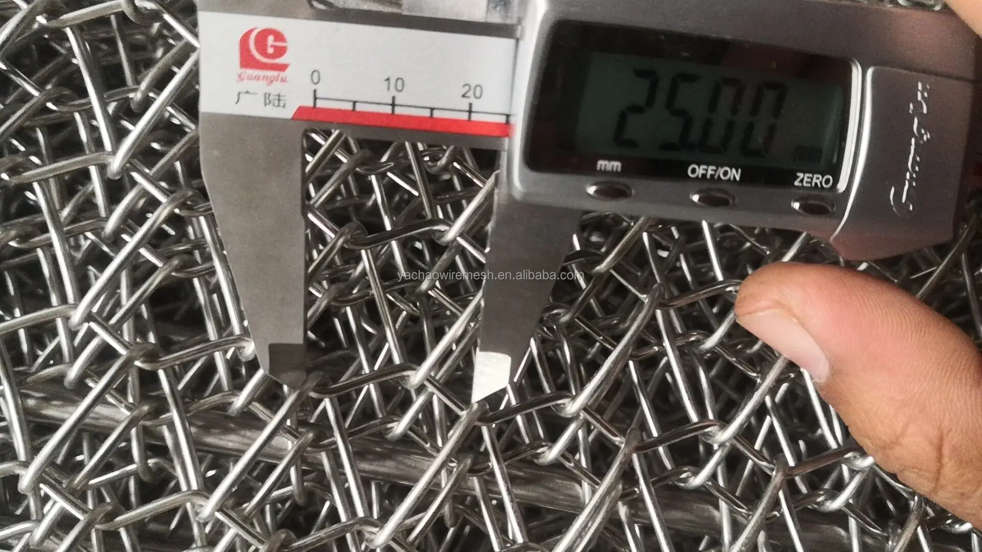 Inox Wire Ss304 Chain Link Wire Mesh Delivery Conveyor Belt For Cooling ...