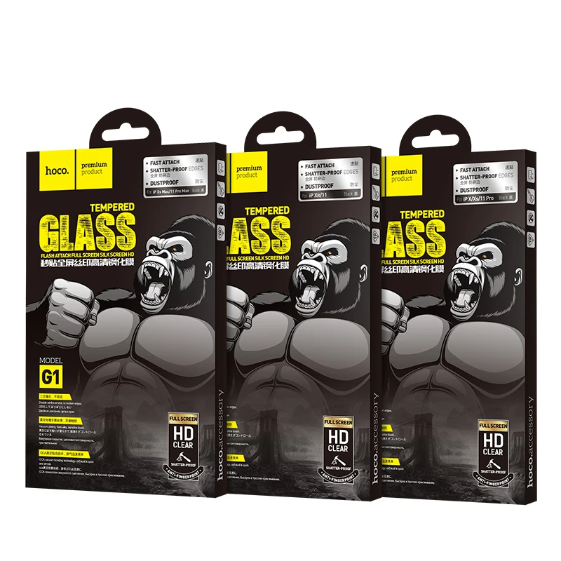 Hoco. 2.5d Screen Protector G1 Full Screen Silk Screen Hd Tempered ...