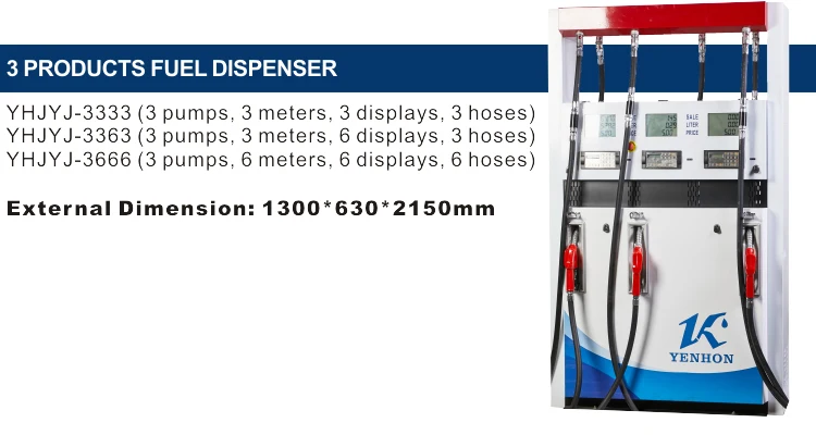 Customized Gas Station Gilbarco Fuel Dispenser with Emergency Stop