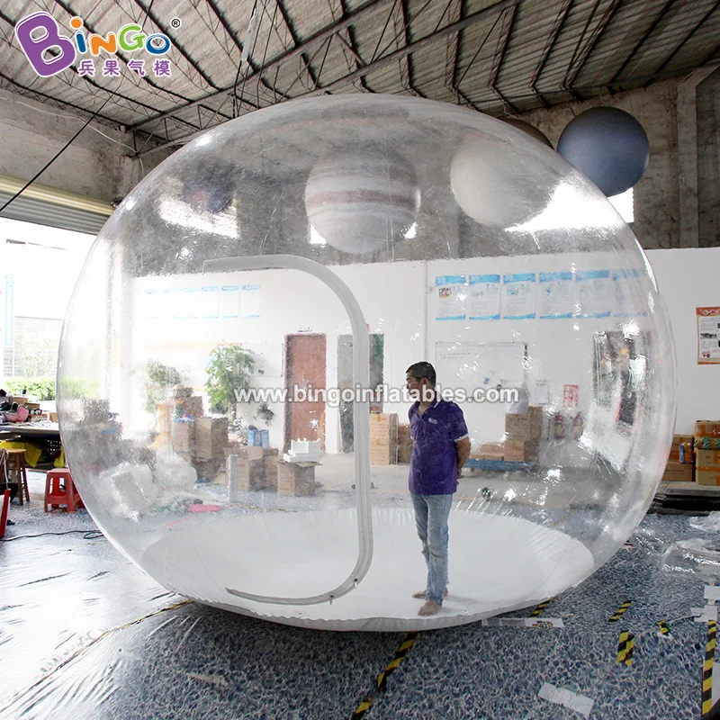 Promotion price wd40 advertising inflatable Christmas transparent snow bubble balls for decoration Alibaba