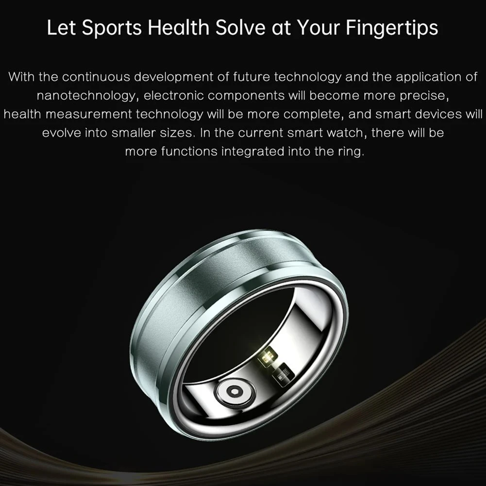 New Smart Ring Bracelet Heart Rate Monitoring Waterproof Blood Oxygen ...