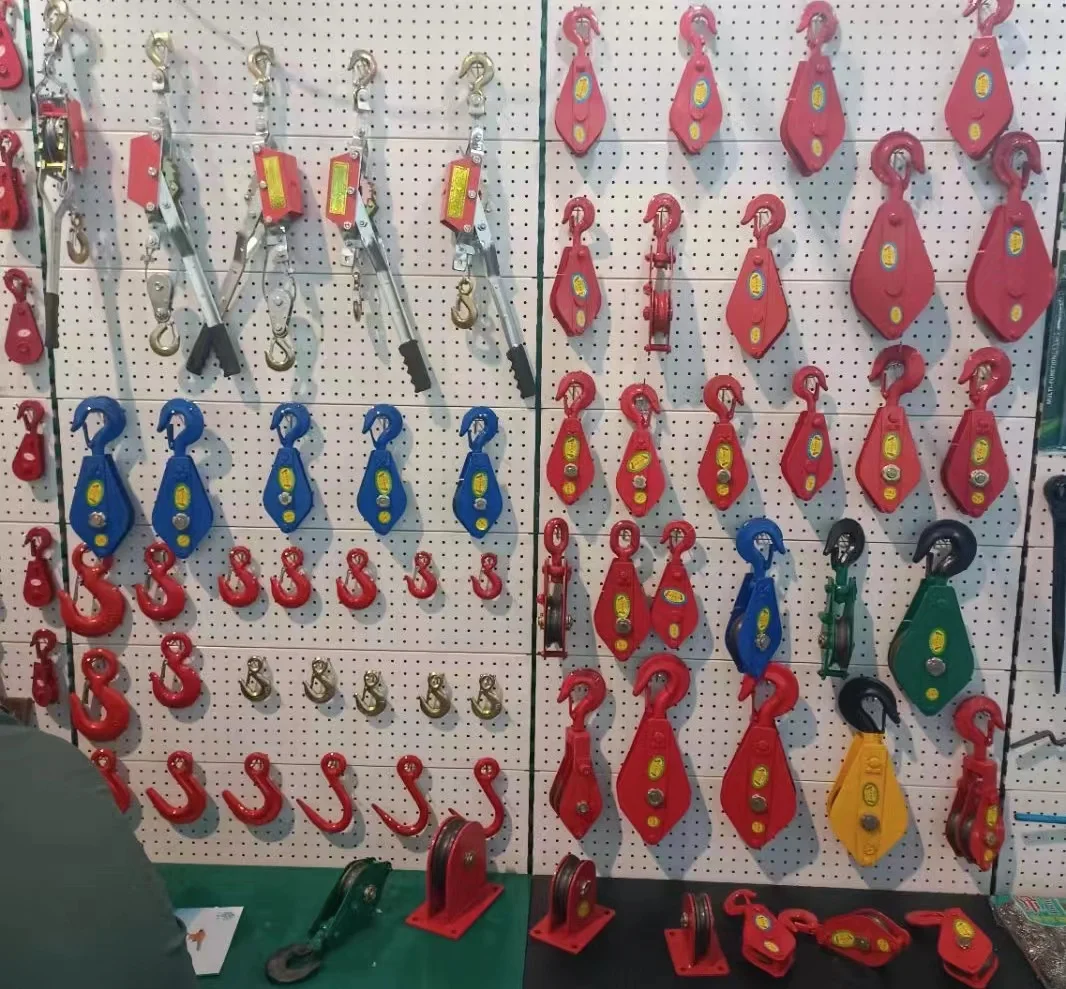 High Strength Single Sheave Block Open Hook Lifting Tackle Pulley Alloy ...