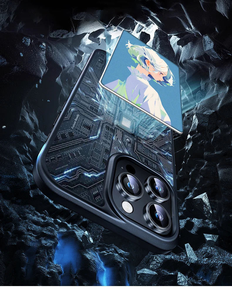 TPU Phone Case Display NFC Connection for Iphone 15/15pro