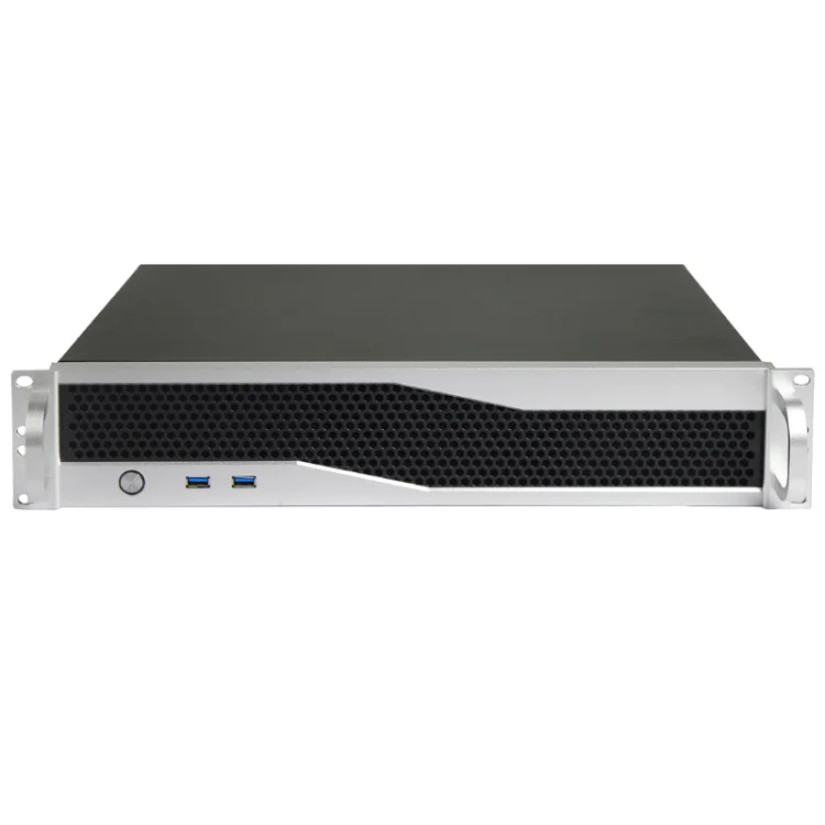 19 Inch Industrial PC Case With Two 8025 Fans 400MM Depth 2U Server ...