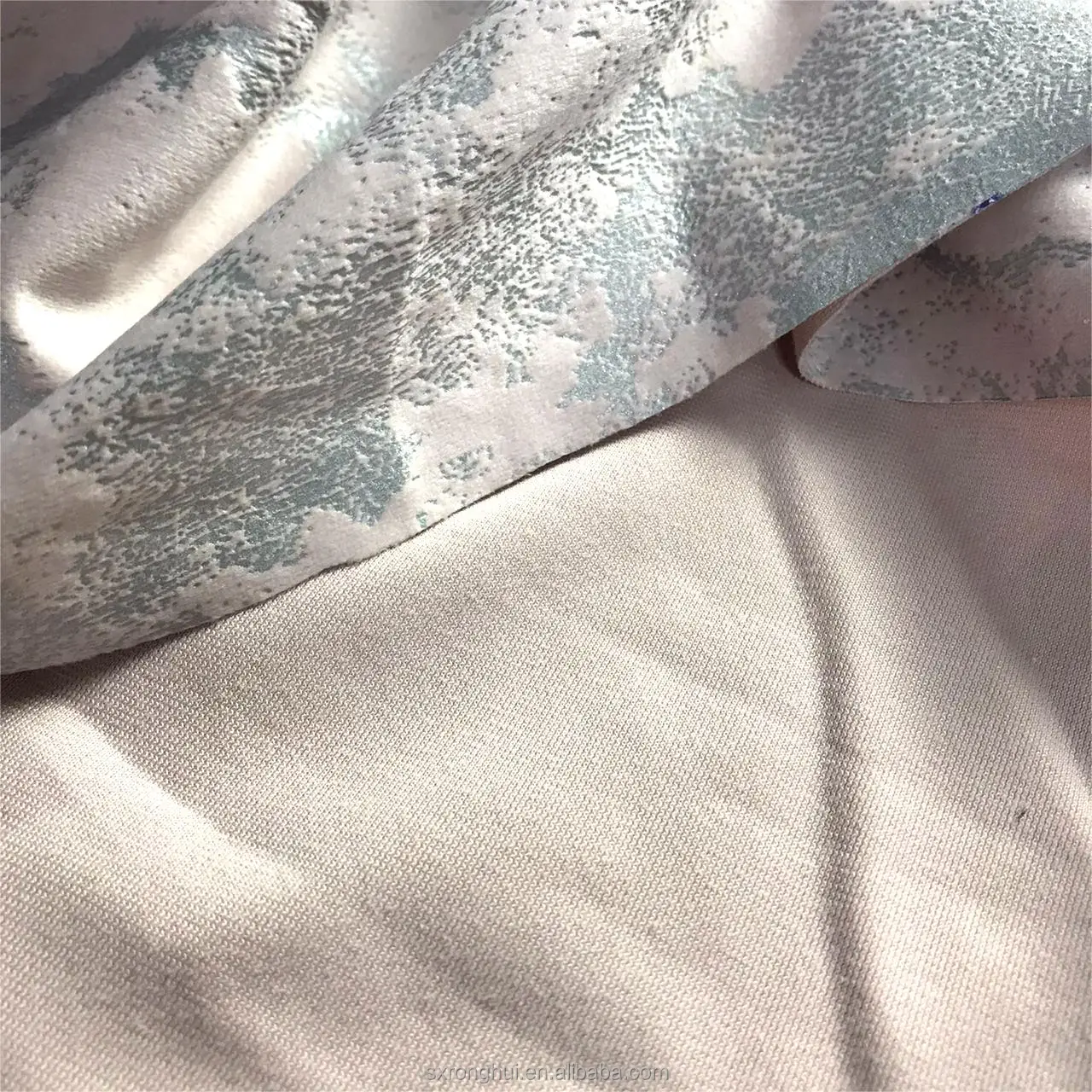 New Design Map Pattern Velvet Curtain Fabric For Living Room And ...