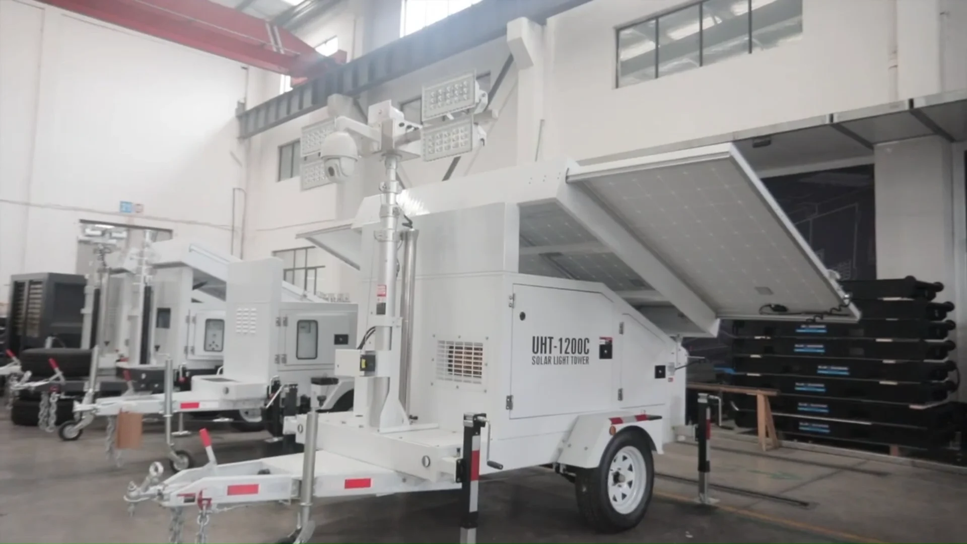 Portable Trailer Mounted Off-grid Power Station Mobile Solar Generator ...