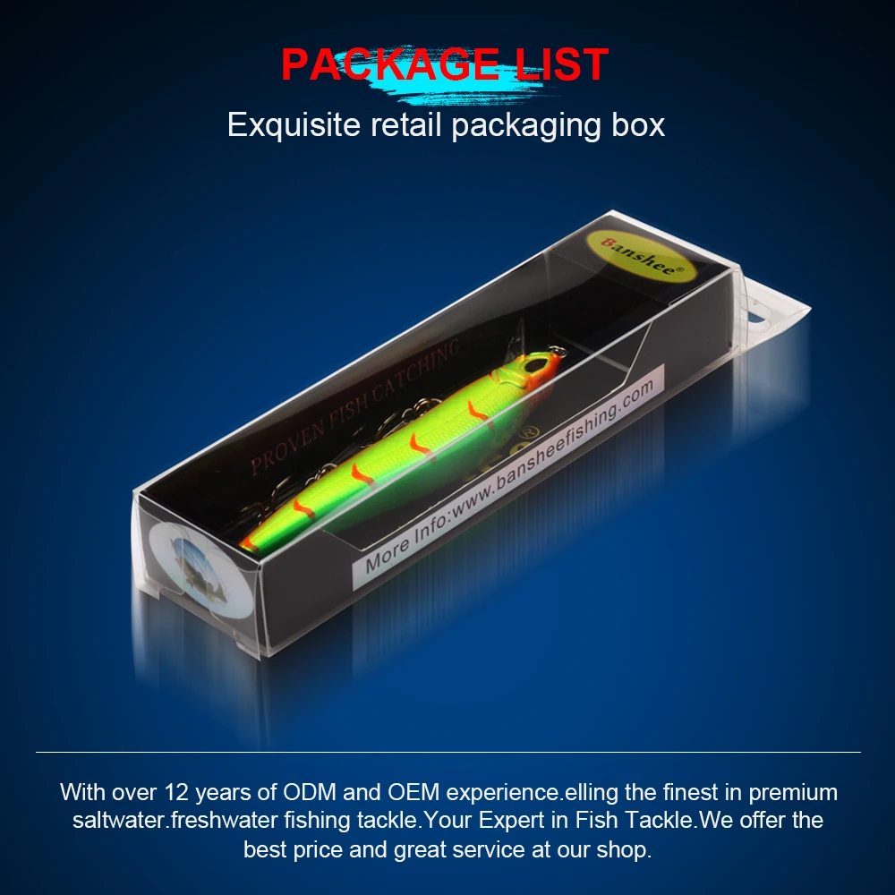 Xinv Vm02 Minnow Lure Sinking Rattle Tackle Jerkbait Abs Plastic Wobblers Long Casting ...