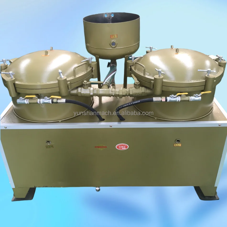 150kg/hour Double Barrel air Pressure Oil Filter / Oil Filter Machine ...