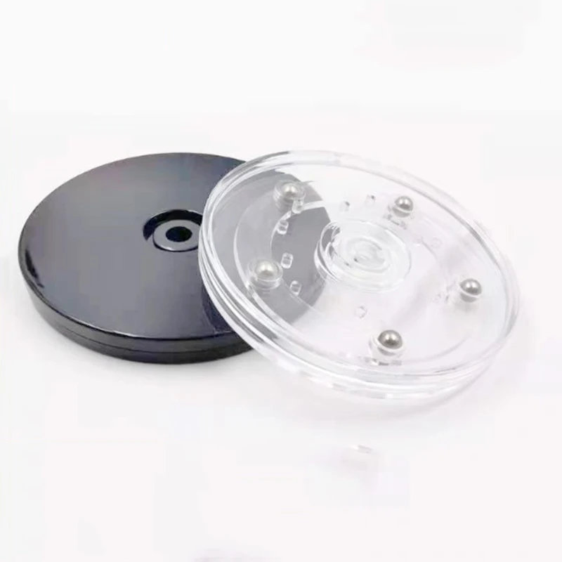 75mm Plexiglass Isplay Turntable Stand Manual 360 Degree Rotating ...