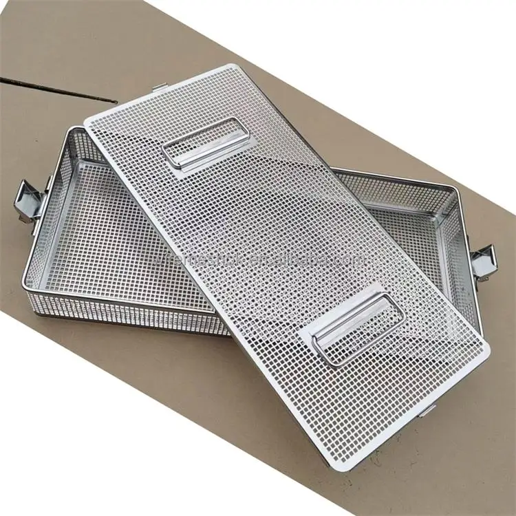 Stainless Steel Surgical Autoclavable Medical Instrument Basket