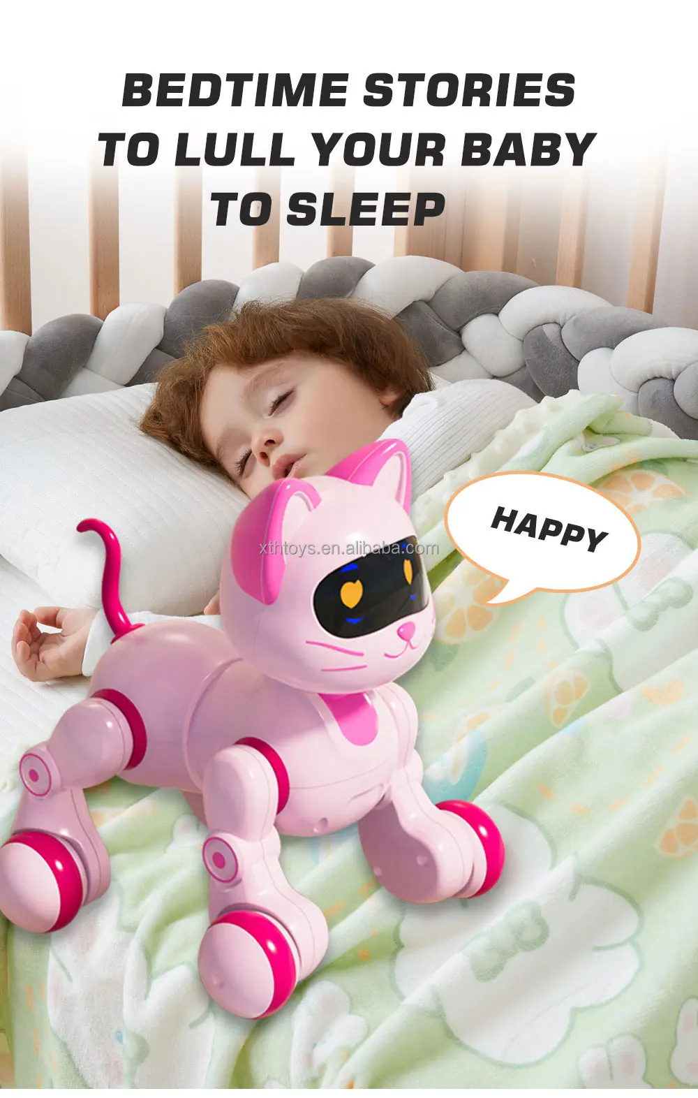 Smart Remote Control Cute Cat Robot Electronic Toy Kids Intelligent ...