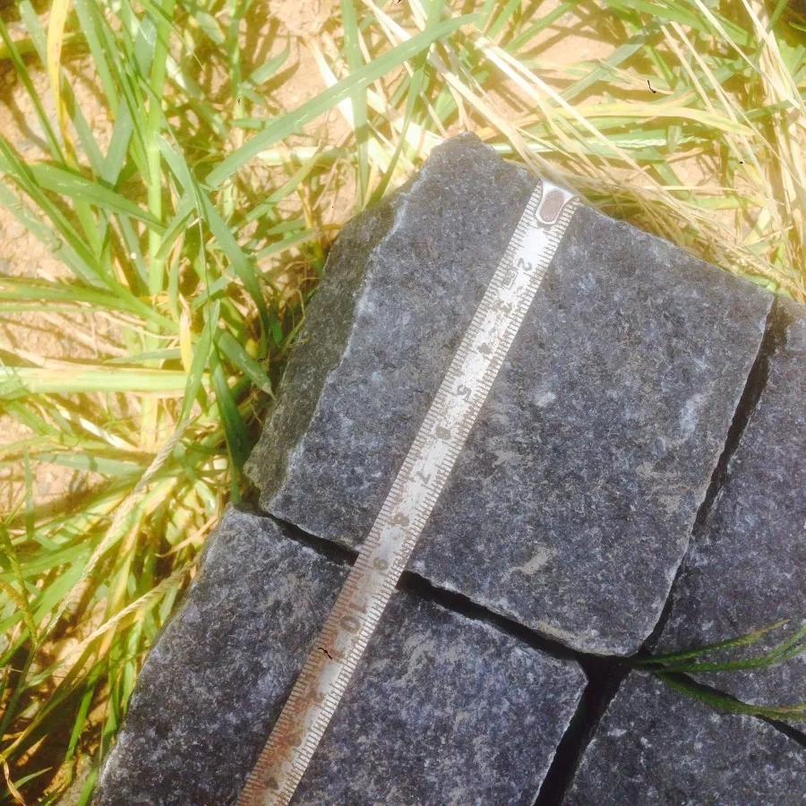 Wholesale Black Basalt Cobblestone Natural Stone Cube For Driveway ...