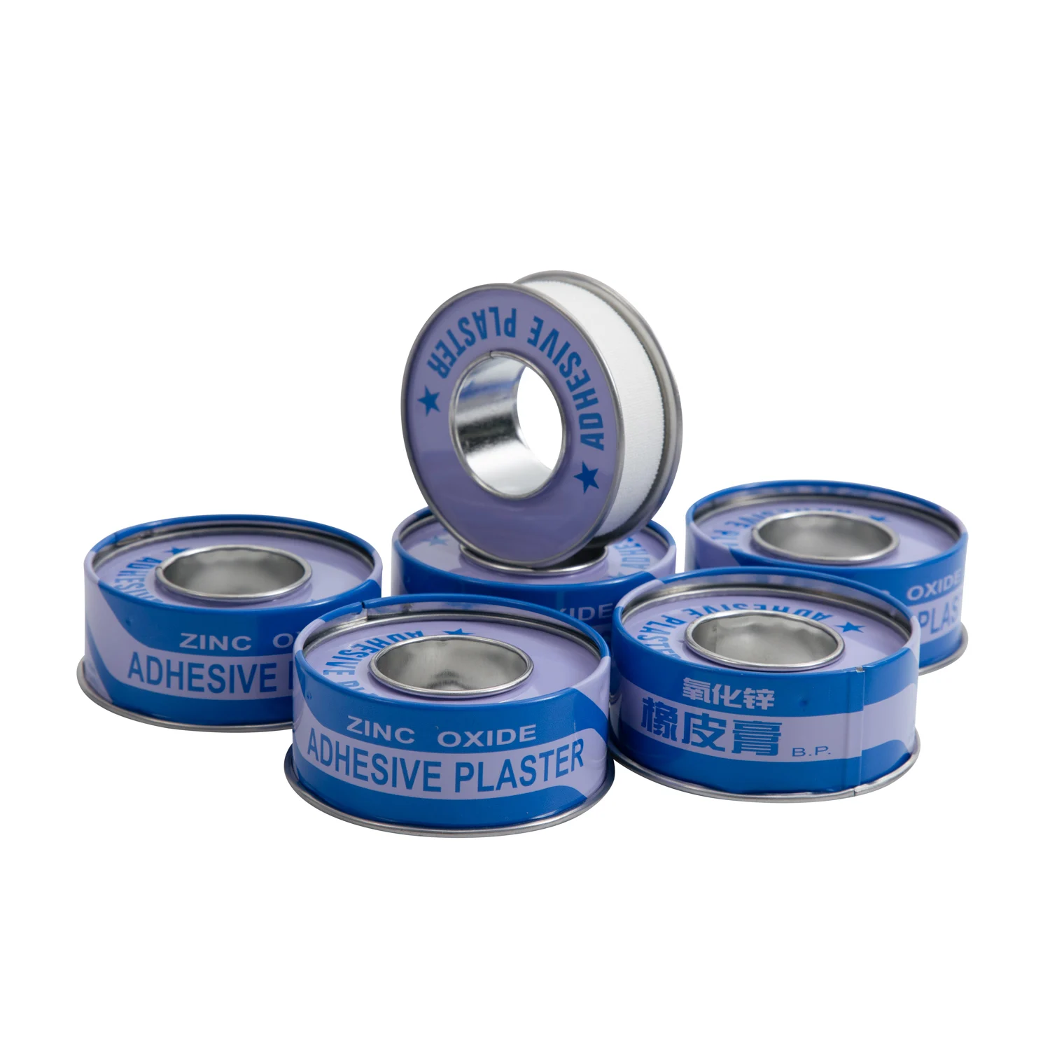 Different Packaging Zinc Oxide Adhesive Plaster For Bandages Roll Steel ...