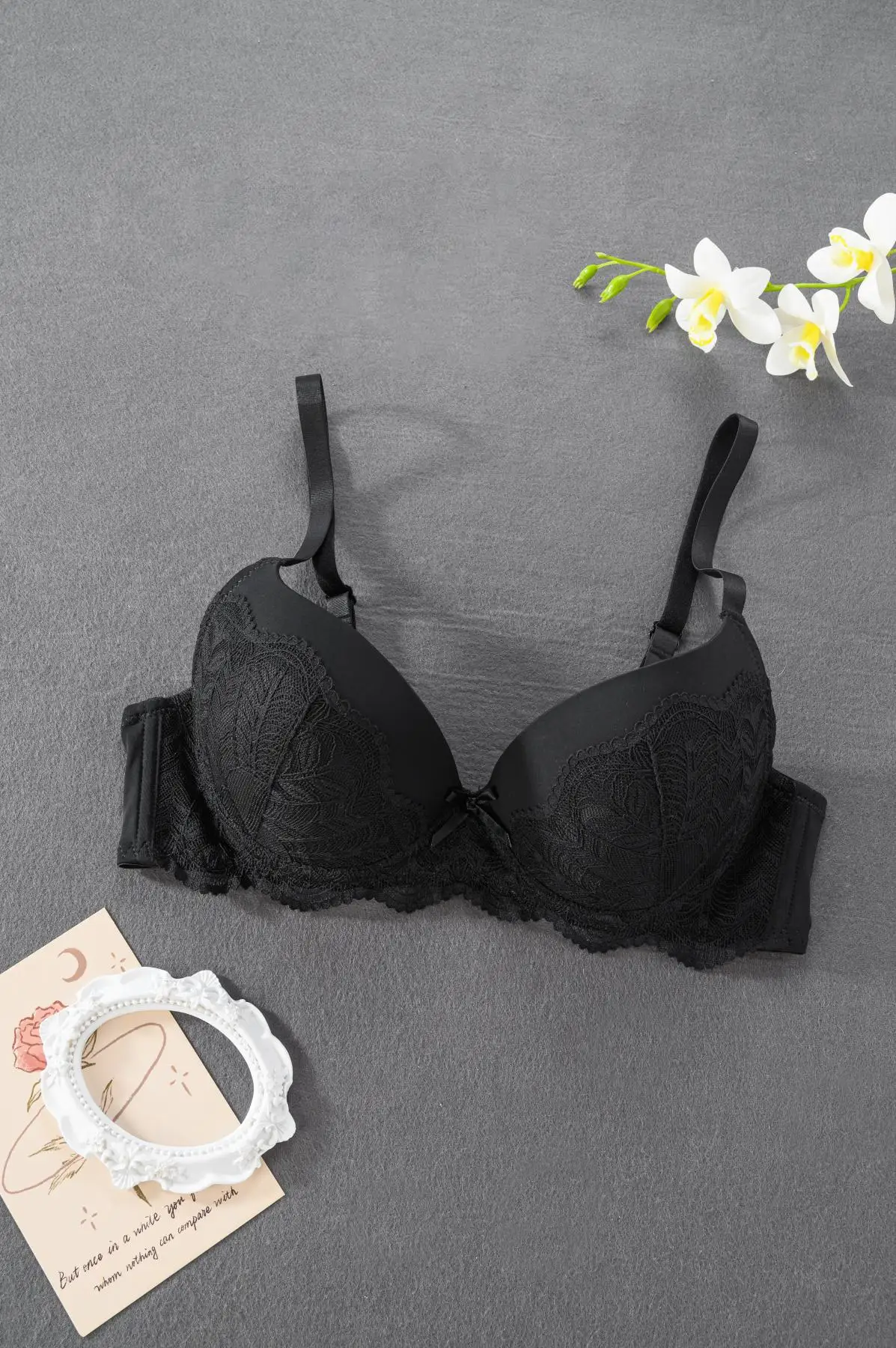 2024 High Quality Women Sexy Bra Full Lace Bra Beautiful Shoulder ...