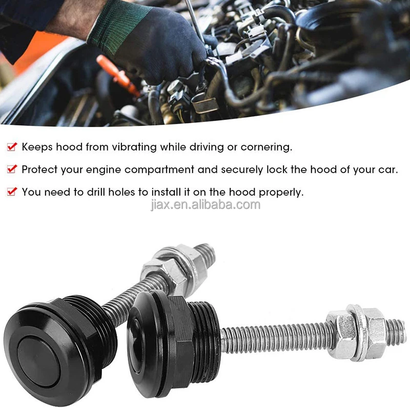 Race Car Hood Pin Bonnet Locks , 22mm &30mm Hood Locks , Bumper Push ...