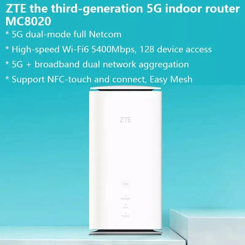 T-elek Mc8020 Unlocked Zte Mc8020 5g Easy Operation Wireless Router 5g Indoor Cpe3 Pro With Sim ...