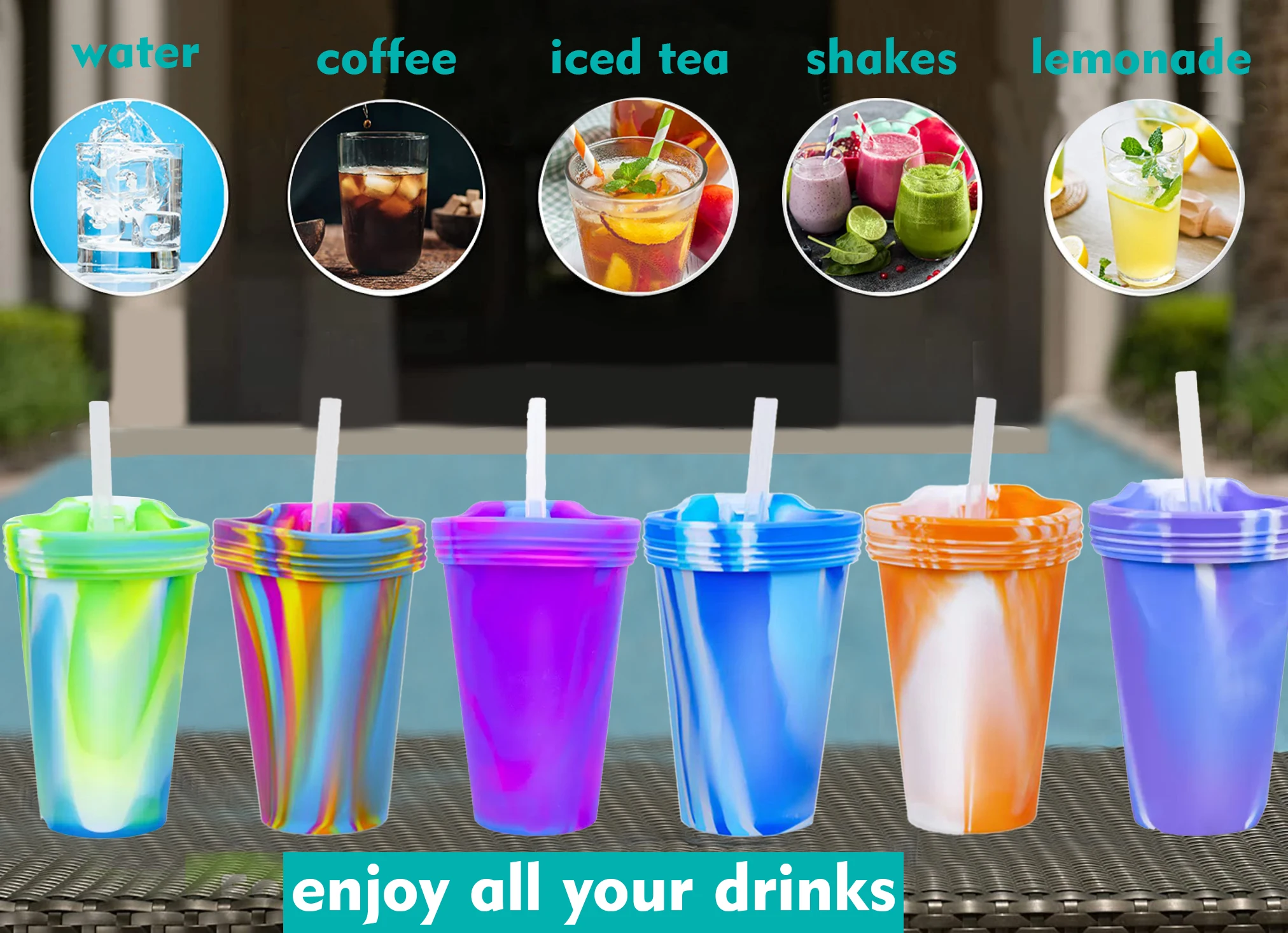 Unbreakable Silicone Cups - Perfect for Parties & Travel