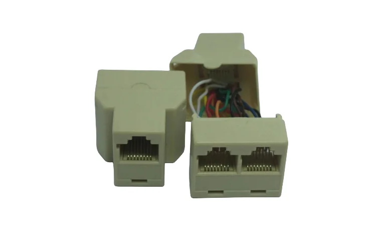 Electrical Equipments Supplies Rj45 Splitter 8p8c 1 Female To 2 Female ...