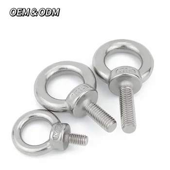 Din580 Lift Eyebolt M24 Carbon Steel Forged Eye Bolt Galvanized Lifting Eye Bolt Stainless Steel ...