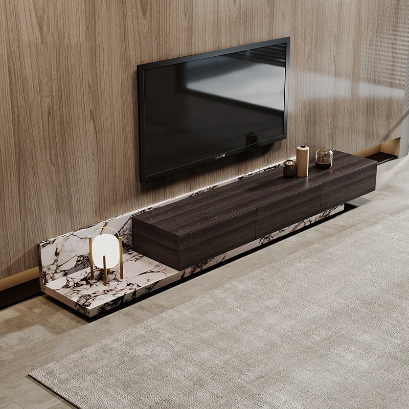 Architectural Walnut & Marble Media Unit | PGR Furniture – PGR Furniture